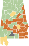 Alabama GOP Primary - GOP results map - 2012 election - Data Desk - Los ...