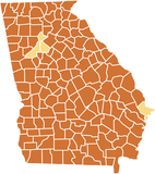Georgia GOP Primary - GOP results map - 2012 election - Data Desk - Los ...