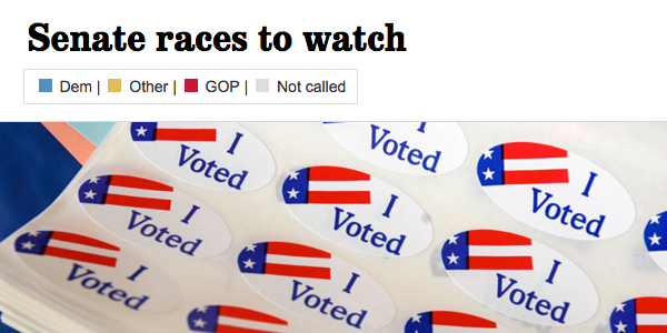 2014 election results: Seats that could swing the U.S. Senate - Los ...