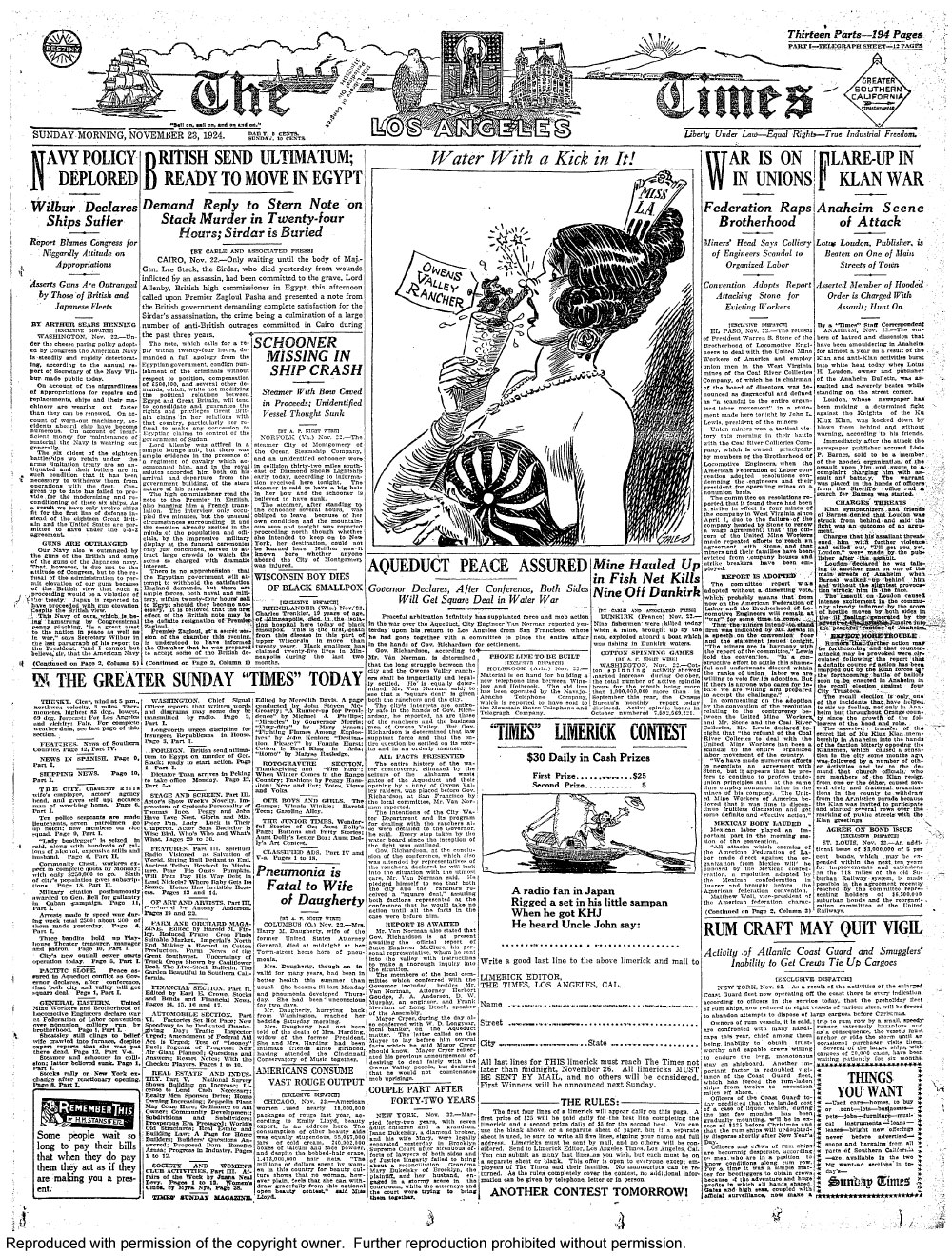 Since 1905, aqueduct makes headlines - Data Desk - Los Angeles Times